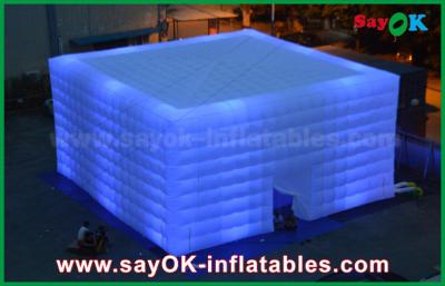 中国 導かれた照明のテントの膨脹可能な党/キャンプの透明で膨脹可能な正方形のテント 販売のため