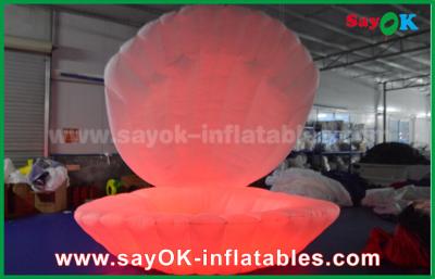 Artículo inflable llevado colorido de la decoración de la iluminación de 16 Shell para la etapa/la boda