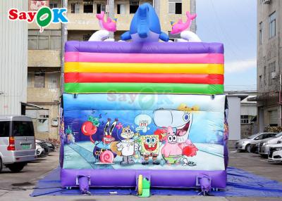 Chine Cartoon Pvc gonflable glissière enfants rebondir château amusant glissière parcours d'obstacles à vendre