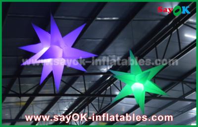 China 1.5m 190 D Nylon Advertising Inflatable Lighting Decoration , Inflatable Star With Led Light for sale