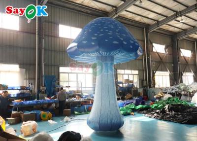 Cina 13.1ft Full Printing Funghi gonfiabili Led Light Blu Air Funghi Event Decorazione in vendita