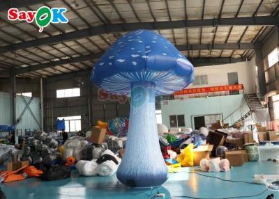 Cina 13.1ft Full Printing Funghi gonfiabili Led Light Blu Air Funghi Event Decorazione in vendita