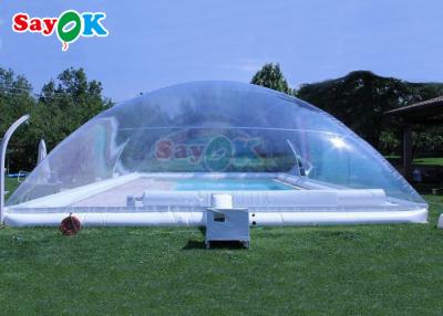 China Custom Swimming Pool Cover Transparent Inflatable Pool Tent Winter Swimming Pool Bubble Tent for sale
