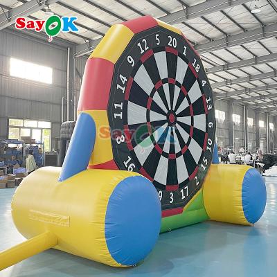China Double-Sided Game 13ft Inflatable Soccer Dart Board Inflatable Football Darts Kick Goal Game For Outdoor Sports Game for sale