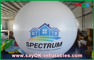 China Giant 2m DIA PVC White Inflatable Helium Balloon for Outdoor Advertising for sale