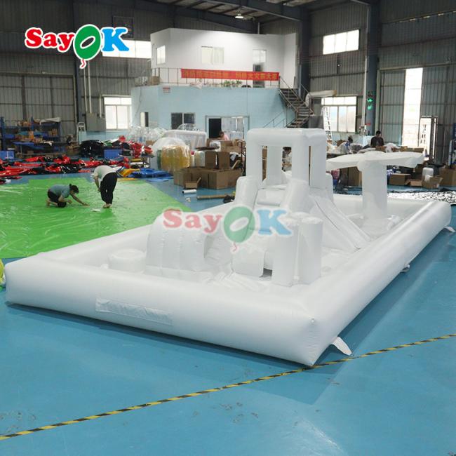 White bounce house