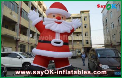 China Custom Height Inflatable Holiday Decorations , Outdoor Inflatable Santa Claus for sale