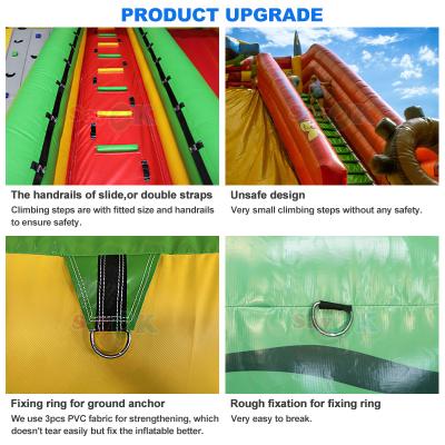 China Free 3d Design 0.55mm PVC Tarpaulin Christmas Inflatable Bouncing Castle Gingerbread Bounce House With Blower for sale