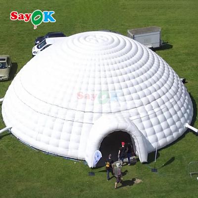 China PVC Tarpaulin 12m 40ft Gigante inflável iglu tenda Dome para eventos de festas ao ar livre Esportes à venda