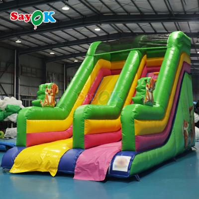 China Inflatable Swimming Pool Slide PVC Combo Inflatable Slide and Pool Giant Inflatable Slide Bouncer for Sale for sale