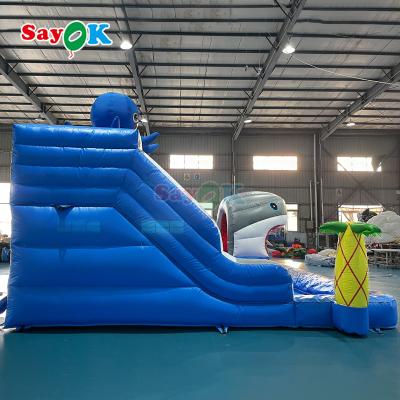 China Large Inflatable Combo Slide Shark Inflatable Water Slide Pool Commercial Inflatable Water Slide for Wholesale for sale