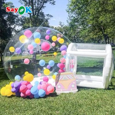 China Warehouse Portable Bubble Balloon House PVC Inflatable Party Bubble Tent Houses for sale