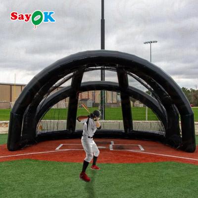 China Portable Batting Nets Waterproof Inflatable Baseball Tent Inflatable Baseball Batting Cage for Sporting for sale