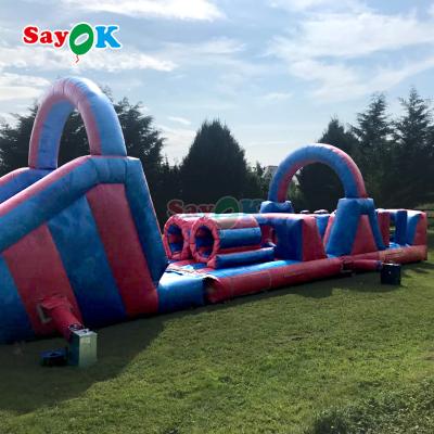 China Double Stitched Inflatable Obstacle Course Inflatables Outdoors Giant Inflatable Obstacle Course for Adults for sale