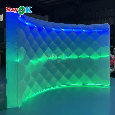 China 10ft LED Inflatable Photo Booth Wall for Weddings and Events for sale