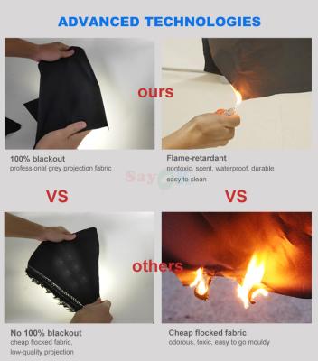 China 100% Blackout Flame Retardant Inflatable Planetarium Dome with Free 3D Design and Customized Printing for sale