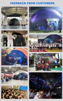 China 100% Blackout Flame Retardant Inflatable Planetarium Dome with Free 3D Design and Customized Printing for sale