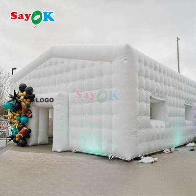 China Waterproof PVC Inflatable Tent with LED Light for Outdoor Events and Customizable Size Portable Nightclub Tent for sale