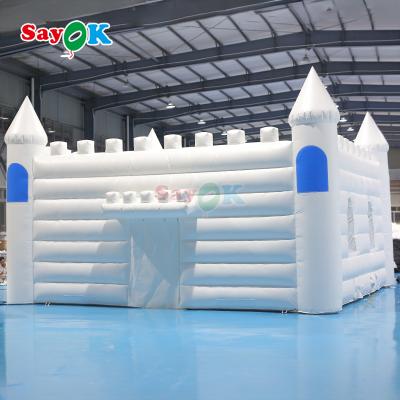 China Custom White Flame-Retardant Waterproof UV Resistant Inflatable Castle Tent for Outdoor Weddings and Parties for sale