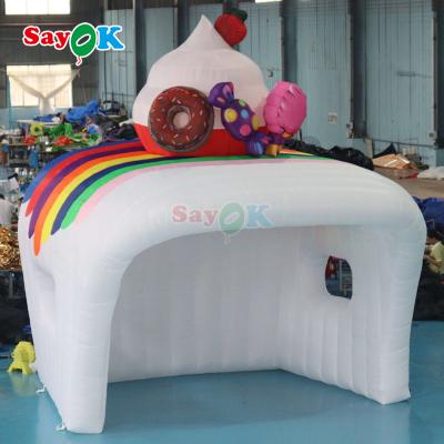 China Portable Waterproof UV Resistant Inflatable Air Tent for Outdoor Ice Cream Stand Advertising for sale
