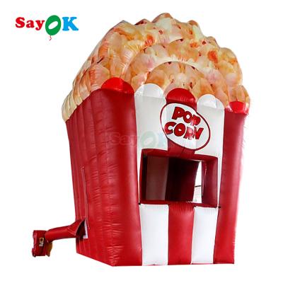 China Custom Portable Inflatable Popcorn Stand Booth Air Tent with Durable 0.4mm PVC Tarpaulin and UV Resistance for Outdoor Events for sale