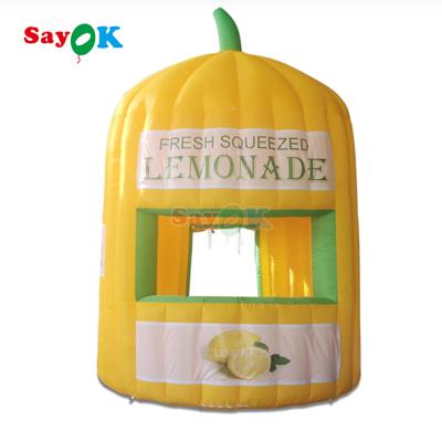 China Custom Inflatable Lemonade Stand Air Tent with Waterproof UV Resistant Features for Outdoor Events for sale
