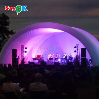 China Portable LED Inflatable Stage Tent Waterproof Cover for Outdoor Events and Concerts for sale