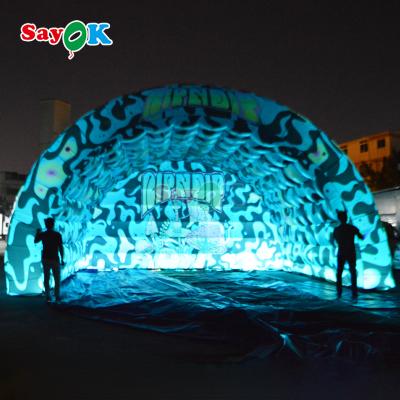 China Portable Waterproof Inflatable Stage Cover with Custom Printing and LED for sale