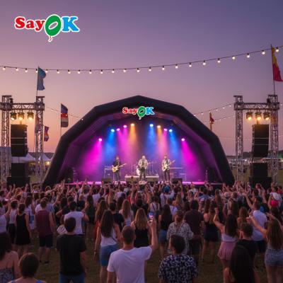 China Custom PVC Inflatable Stage Shelter Tent for Outdoor Performance Events Concerts for sale