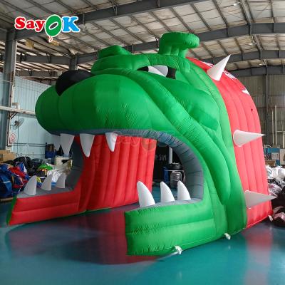 China Custom Bulldog Inflatable Football Sports Tunnel with Durable 210D Oxford Cloth and Easy Setup for sale