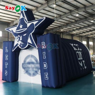 China Portable Inflatable Sports Tunnel with Custom Logo and Durable 210D Oxford Cloth for Outdoor Football Events for sale