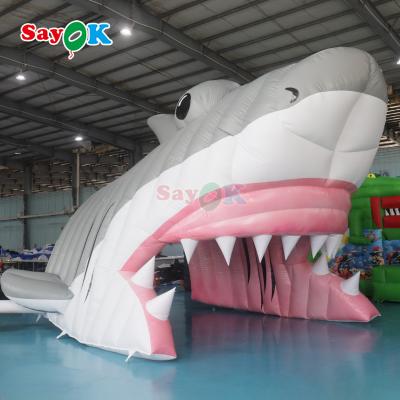 China Customized Inflatable Shark Tunnel Entrance for Outdoor Sport Pool Party Commercial Event for sale