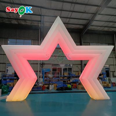China Custom Star Inflatable LED Arch for Outdoor Events Parties and Promotions for sale