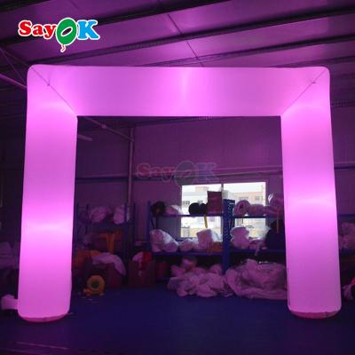 China Portable Outdoor Inflatable LED Arch for Events Parties Advertisings for sale