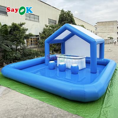 China Commercial PVC Inflatable Water Bar for Pool Parties and Outdoor Events for sale