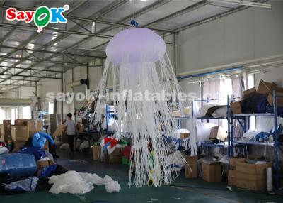 China 1.5m Glowing with 16 Colors Inflatable Hanging Jellyfish For Rental Business for sale