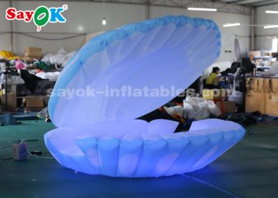 Cina 4mH illuminazione variopinta gigante Shell principale gonfiabile per la decorazione di nozze in vendita