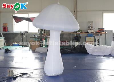China Stage Inflatable Lighting Decoration , 2m Polyester Inflatable Mushroom With 16 Colors LED Lights Changing for sale