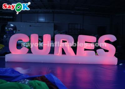 Cina Alfabeto gonfiabile bianco con 17 - colore variabile tramite il telecomando del touch screen in vendita