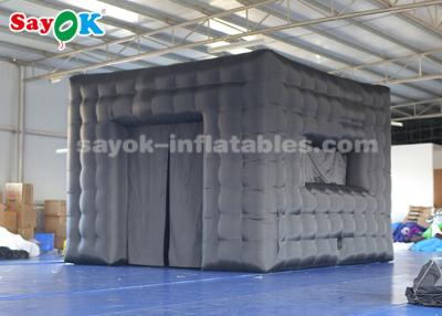 China Best Inflatable Tent Black Color Inflatable Cube Tent 210D Oxford Cloth For  Trade Show for sale