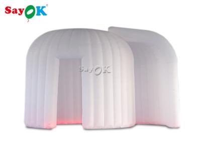 중국 공기 송풍기와 먼 관제사를 가진 백색 팽창식 사진 부스 4*3*2.4m 판매용