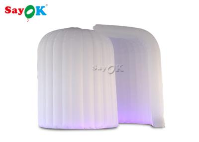 중국 3*2*2.3m LED 이글루 1개의 문 커튼을 가진 팽창식 휴대용 사진 부스 판매용