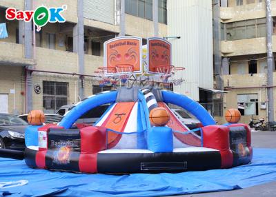 China Giant Outdoor Inflatable Basketball Hoop Shooting Game Customized Logo for sale