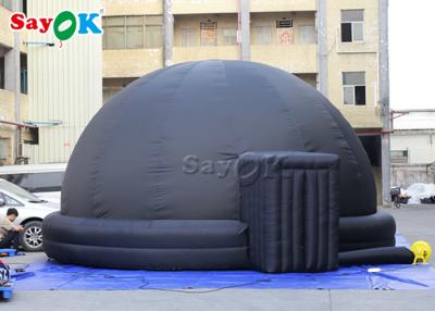 China Mobile 360 Digital Inflatable Planetarium Dome Easy To Setup Black Color for sale