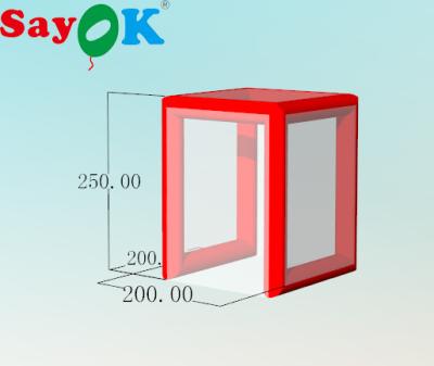 China Oxford-Stoff-Würfel-medizinischer Isolierungs-Zelt-Desinfektions-Kanal für Dringlichkeits-Rettung zu verkaufen