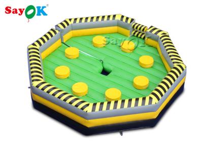 China Inflatable Backyard Games 6m Crazy Inflatable Meltdown Machine Meltdown Wipeout Game For Amusement for sale