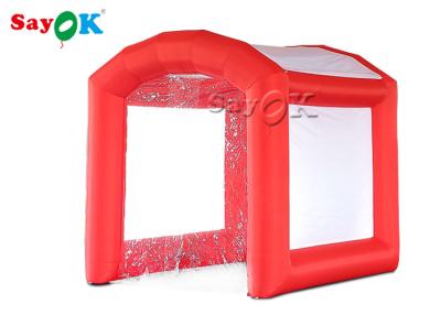 China Inflatable Intergrated Disinfection Tent In Supermarket Red And White for sale