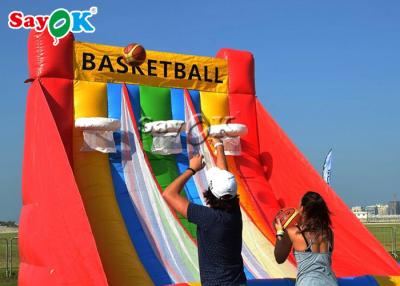 China Luft fest drei Band-aufblasbares Basketball-Sportspiel mit CER Gebläse for sale