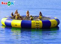 China Custom Floating Water Trampoline with Slide | 0.9mm PVC Material | 3.5-6 Year Lifespan for sale