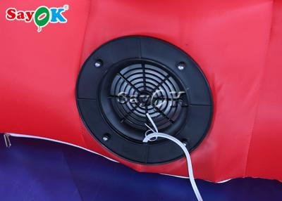 China Red Fireproof Disinfection Channel Inflatable Medical Tent for sale